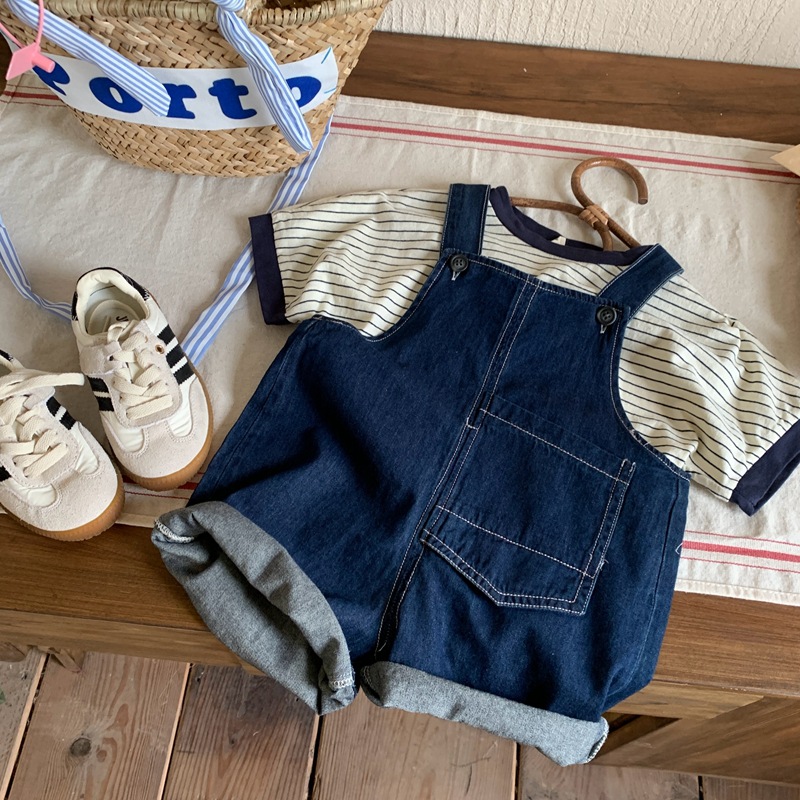 ★Boys&Girls★ 子供サロペット デニムオーバーオール 子供服 韓国キッズファッション 株式会社 C2Jジャパン 問屋・仕入れ・卸・卸売の専門【仕入れならNETSEA】