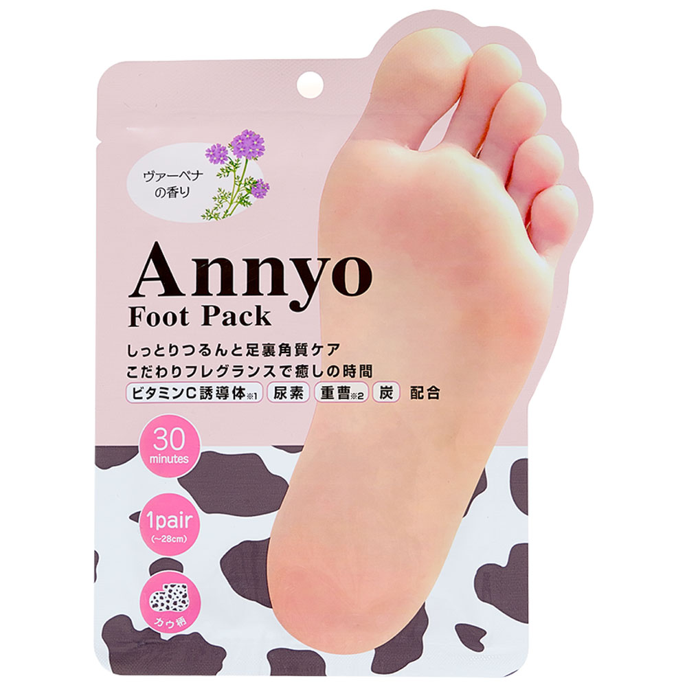 [9月26日まで特価]Annyo フットパック カウ柄 ヴァーベナの香り 20mL×2 (1回分) Drop-カネイシ(株) -顧客直送専門- 問屋・仕入れ・卸・卸売の専門【仕入れならNETSEA】