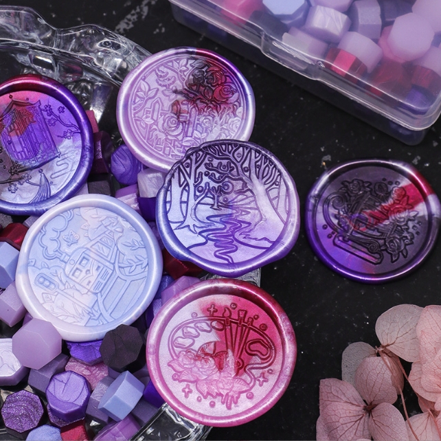 シーリングワックス シーリングスタンプ 封蝋 結婚式の招待状用 9色 【約100粒入り】 ココ 問屋・仕入れ・卸・卸売の専門【仕入れならNETSEA】