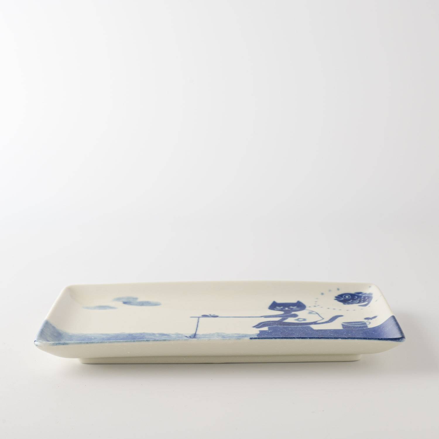 もっと ねこまるけ エビデタイ 21.5cm長角皿[美濃焼] | 卸売・ 問屋・仕入れの専門サイト【NETSEA】