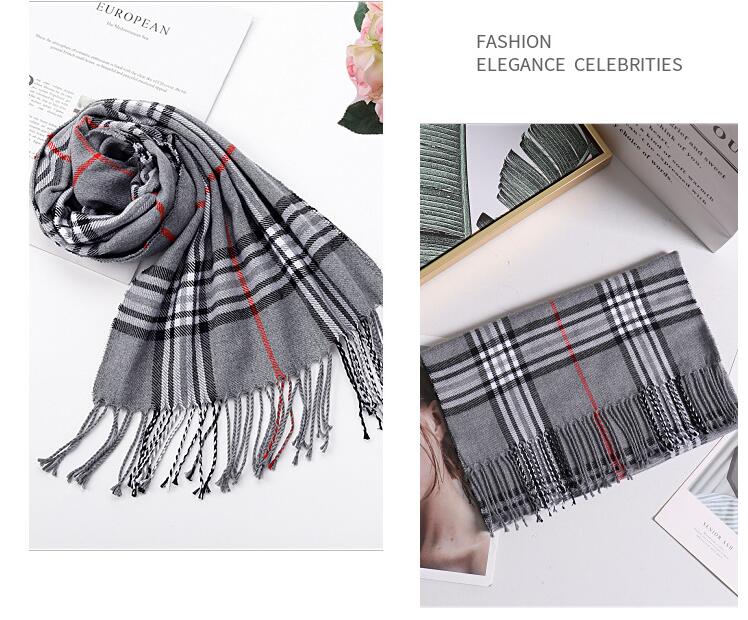 ストール スカーフ マフラー チェック柄 カシミヤタッチ バイカラーストール ボレロ 大判ストール TGB株式会社 問屋・仕入れ・卸・卸売の専門【仕入れならNETSEA】