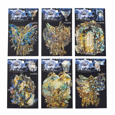 ステッカー PETシール アンティーク イラスト バタフライ蝶 トンボ ツバサ 灯ドア ダーク系 10枚入 | 卸売・ 問屋・仕入れの専門サイト【NETSEA】