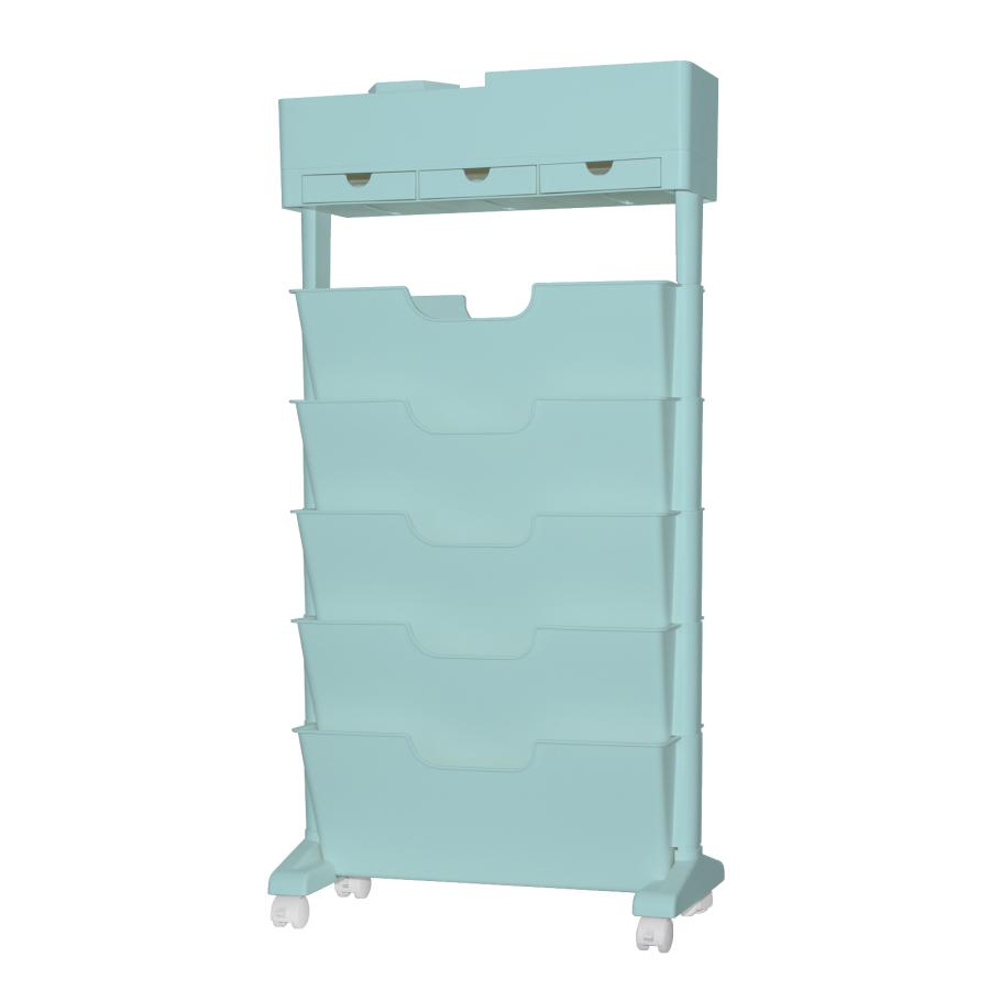 ワゴン キャスター付き マガジンラック 本立て 小物収納 文房具収納 書類整理 収納棚 コンパクト ベスト・アンサー株式会社 問屋・仕入れ・卸・卸売の専門【仕入れならNETSEA】