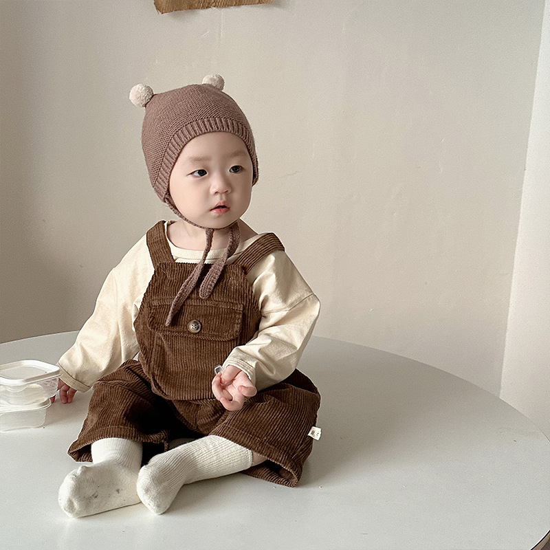 2023年秋冬新作★子供服★防寒 厚手 裏起毛 パーカー+オーバーオール セット★66-100cm Lateru_Baby 問屋・仕入れ・卸・卸売の専門【仕入れならNETSEA】