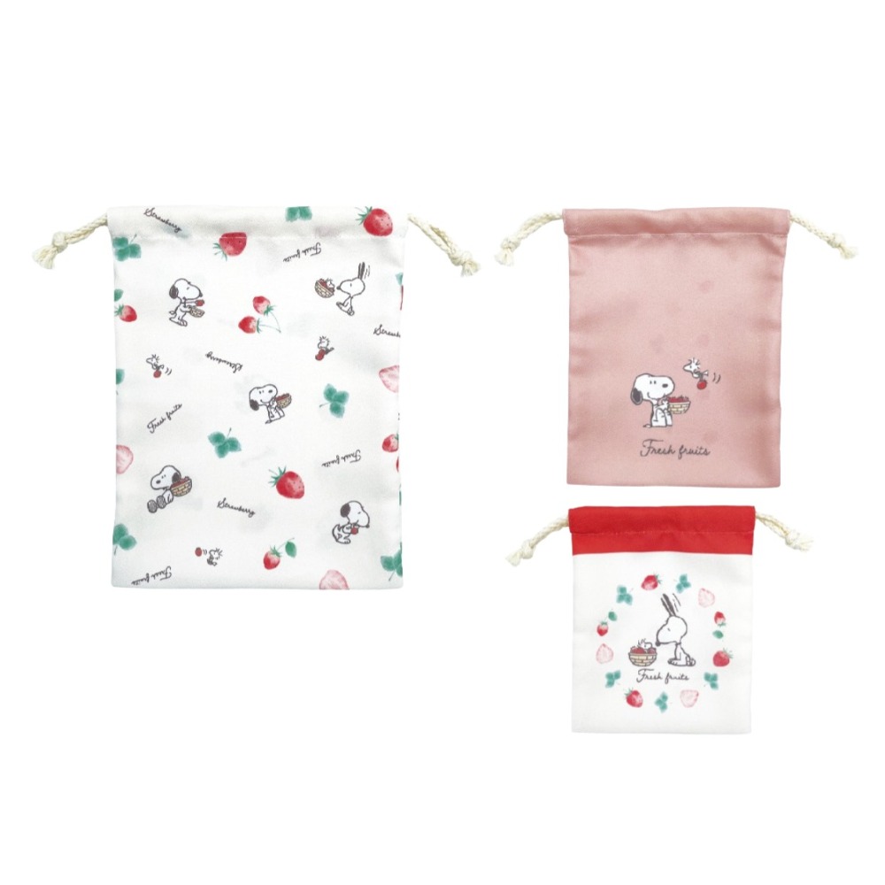 【2月下旬予定】SPMS-024 3P巾着 ストロベリー SN 雑貨のFULTAC（フルタック） 問屋・仕入れ・卸・卸売の専門【仕入れならNETSEA】