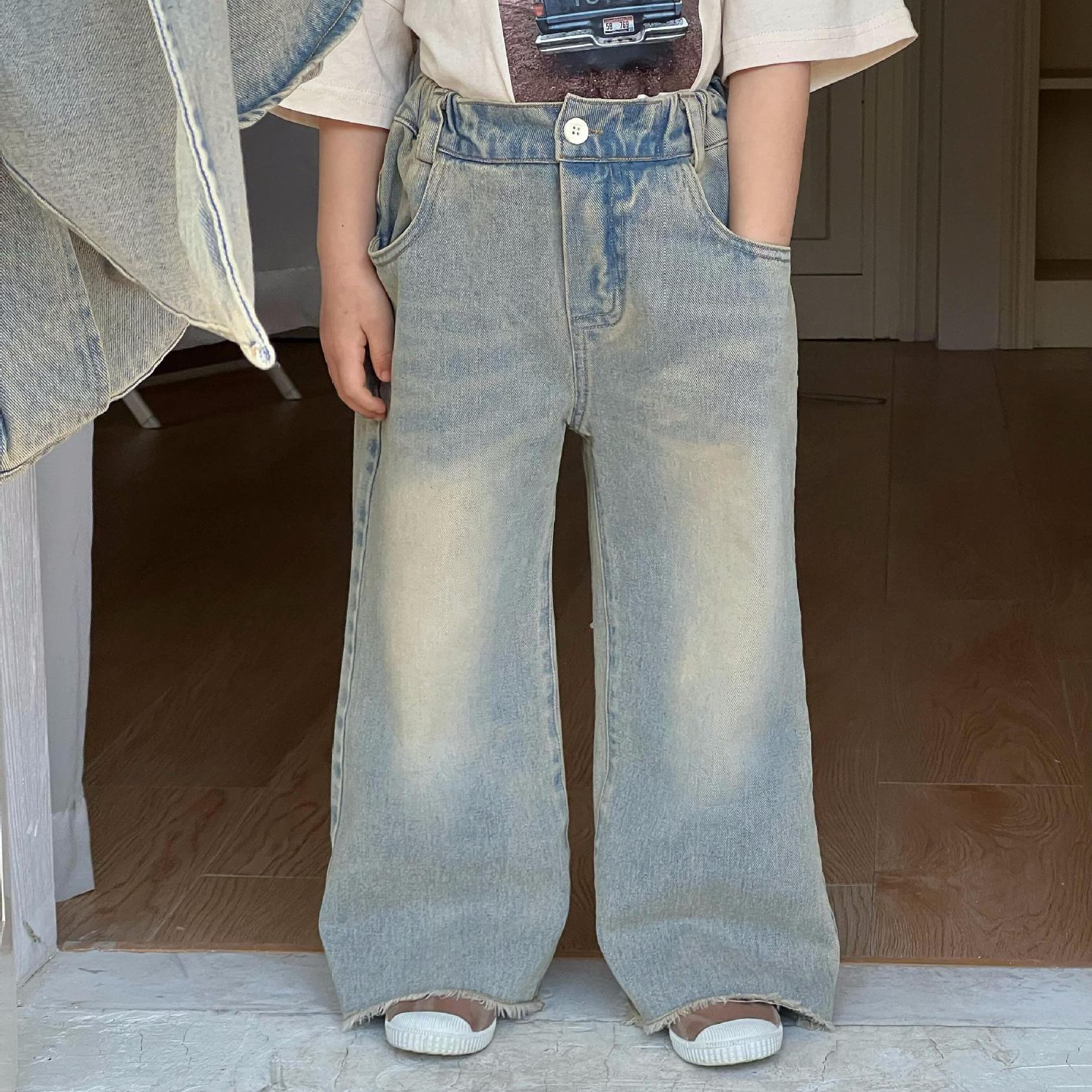 ★Boys＆Girls★ 子供服 80~140cm キッズデニムパンツ 韓国キッズファッション | 卸売・ 問屋・仕入れの専門サイト【NETSEA】