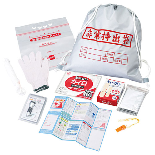 非常持出しセット10点 22444802 株式会社 アッシー 問屋・仕入れ・卸・卸売の専門【仕入れならNETSEA】