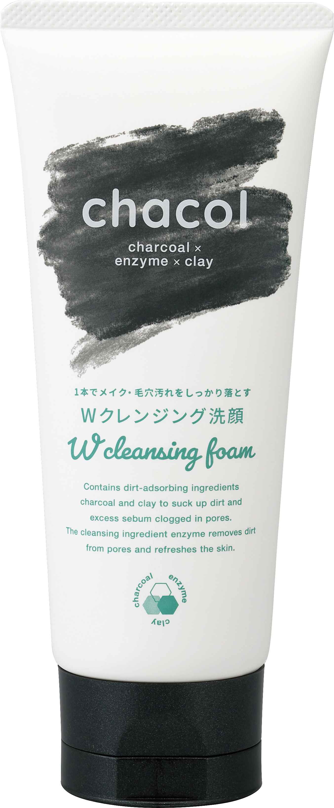 chacol 炭＆酵素 Wクレンジング洗顔フォーム 株式会社 シエル 問屋・仕入れ・卸・卸売の専門【仕入れならNETSEA】