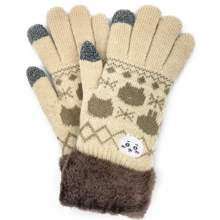 ちいかわ ワンポイント刺繍スマホ対応手袋 ちいかわ IV 008149 ウインターアイテム 有限会社 アルファ 問屋・仕入れ・卸・卸売の専門【仕入れならNETSEA】