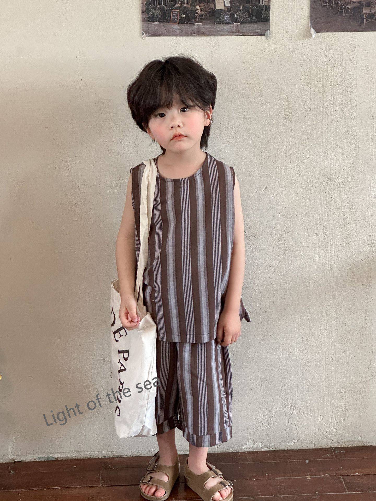 2024新作 韓国風 子供服 女の子 袖なし トップス+ズボン 2点セット 80-150cm 個人事業主 Light of the sea | 卸売・ 問屋・仕入れの専門サイト【NETSEA】