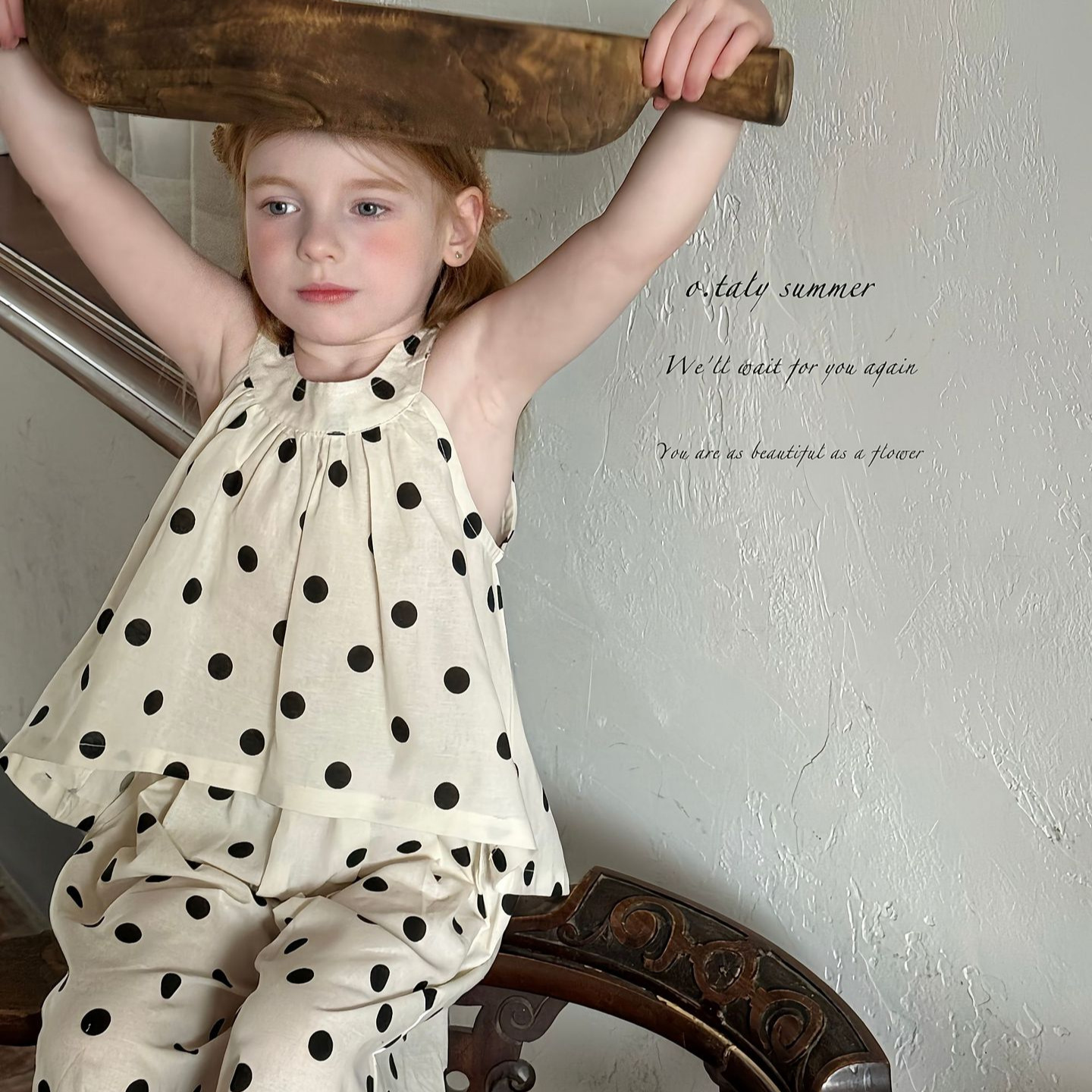 子供服 90~130cm キッズトップス＋ワイドパンツ 水玉柄 韓国キッズ服 株式会社 C2Jジャパン | 卸売・ 問屋・仕入れの専門サイト【NETSEA】