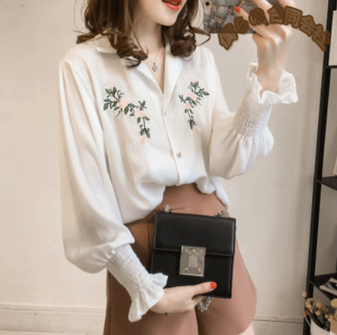 2024年秋新作 レディース服 刺繍 ブラウス ランタンスリーブ シャツ トップス M#-4XL# | 卸売・ 問屋・仕入れの専門サイト【NETSEA】