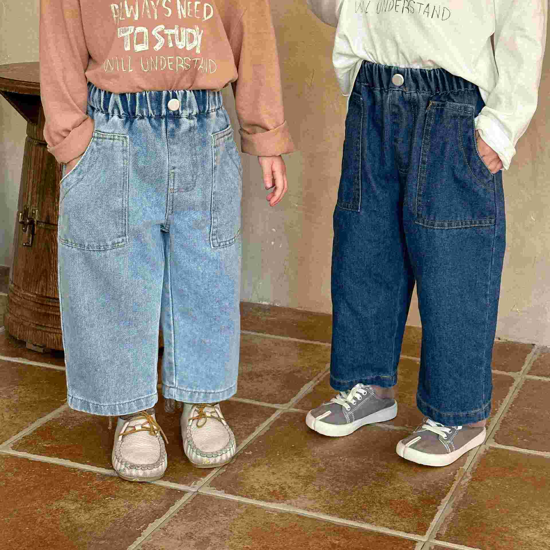 2024秋新作 い韓国風子供服 ベビー服 キッズ 男女兼用 ズボン 2色 80cm-150cm 個人事業主 Light of the sea 問屋・仕入れ・卸・卸売の専門【仕入れならNETSEA】