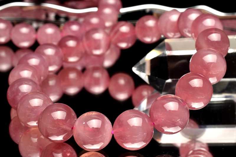 マダガスカル産 パープルローズクォーツ 9.5mm ブレスレット 1個売り _BG5259-95 株式会社 SEKIKON | 卸売・ 問屋・仕入れの専門サイト【NETSEA】
