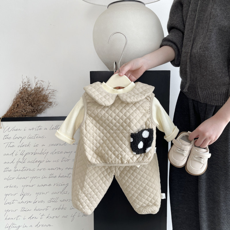 ★BaBy★ ベビー上下セット 66~100cm キルティングベスト＋パンツ 韓国ベビー服 | 卸売・ 問屋・仕入れの専門サイト【NETSEA】