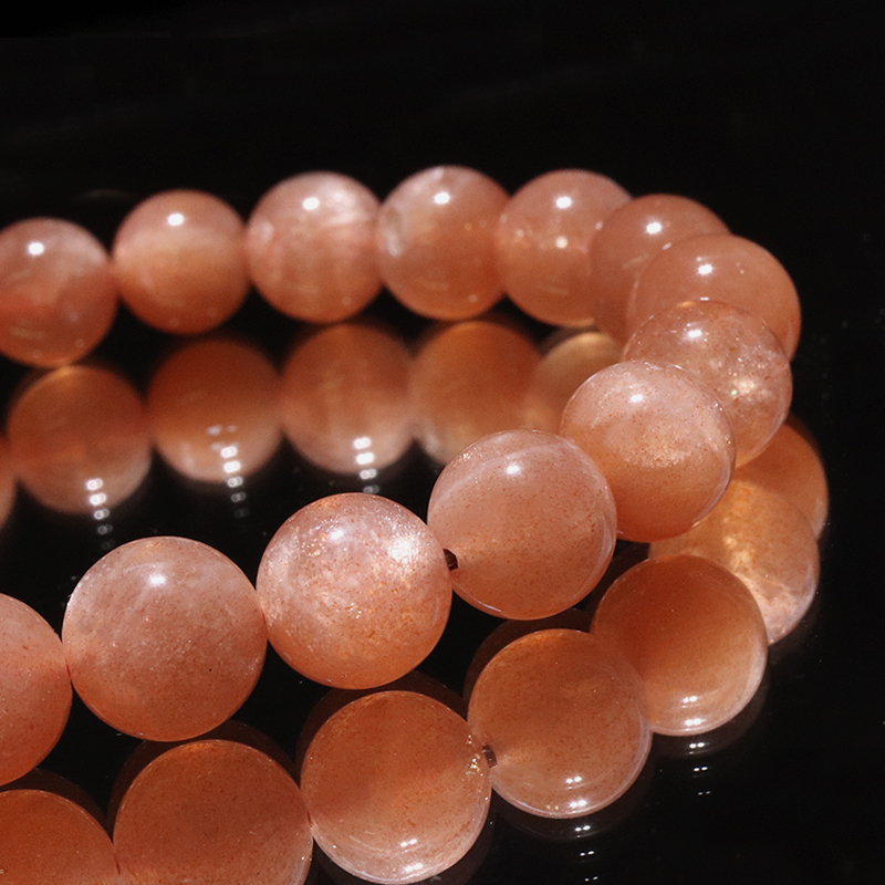 ブレス サンムーンストーン＜タンザニア産＞ 丸 約9.5mm 天然石卸売 ストーンクラブ | 卸売・ 問屋・仕入れの専門サイト【NETSEA】
