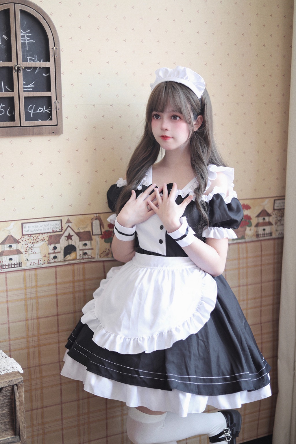 S～6L大きいサイズ★コスプレ メイド服 クラシカル エプロン 可愛いフルリ 肩出し コスプレ 4set | 卸売・ 問屋・仕入れの専門サイト【NETSEA】