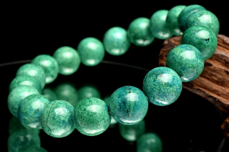 【1点物】高発色 クリソコラ 9.5mm ブレスレット _M5179 株式会社 SEKIKON | 卸売・ 問屋・仕入れの専門サイト【NETSEA】