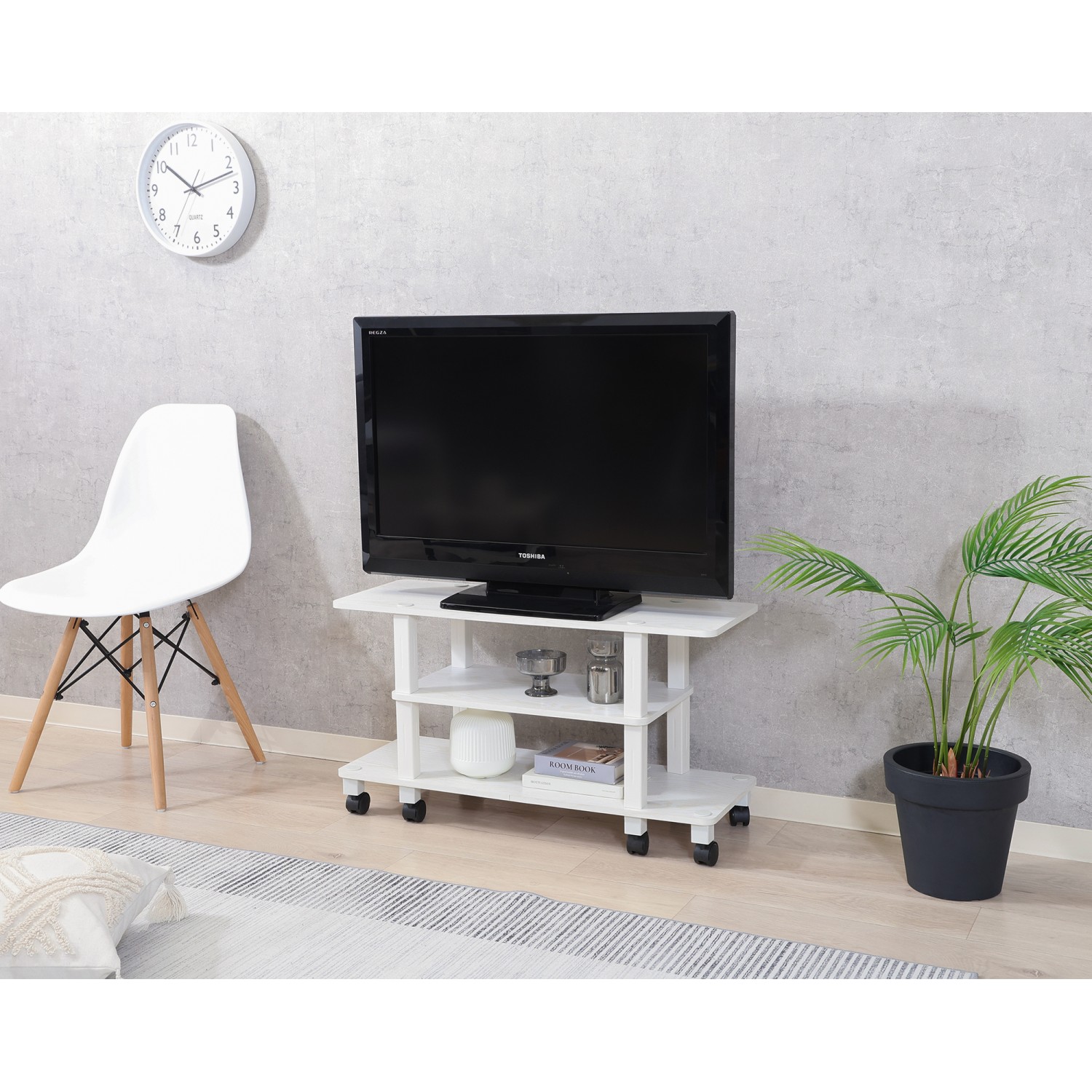 フィット TV台(キャスター付) オークWH | 卸売・ 問屋・仕入れの専門サイト【NETSEA】