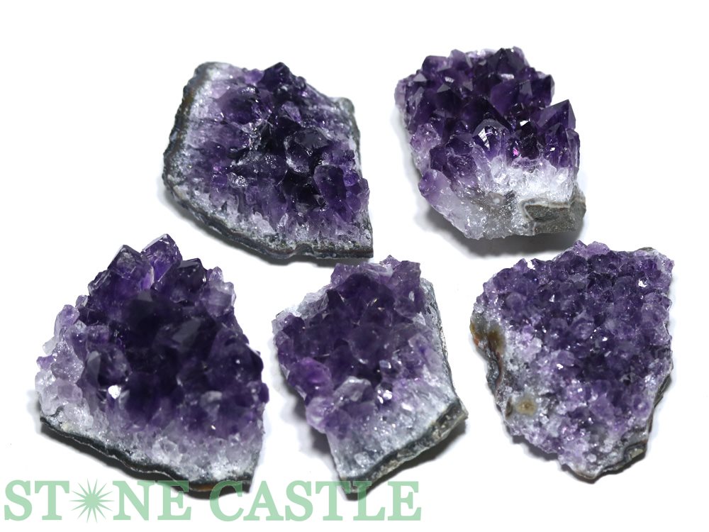 ☆一点物☆【原石】アメジスト(ウルグアイ産) (EX) こぶしタイプ (5個セット) No.73 天然石卸のストーンキャッスル | 卸売・ 問屋・仕入れの専門サイト【NETSEA】