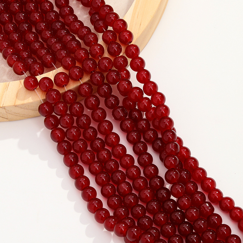 ガラス水晶赤瑪瑙色6mm約140個 | 卸売・ 問屋・仕入れの専門サイト【NETSEA】