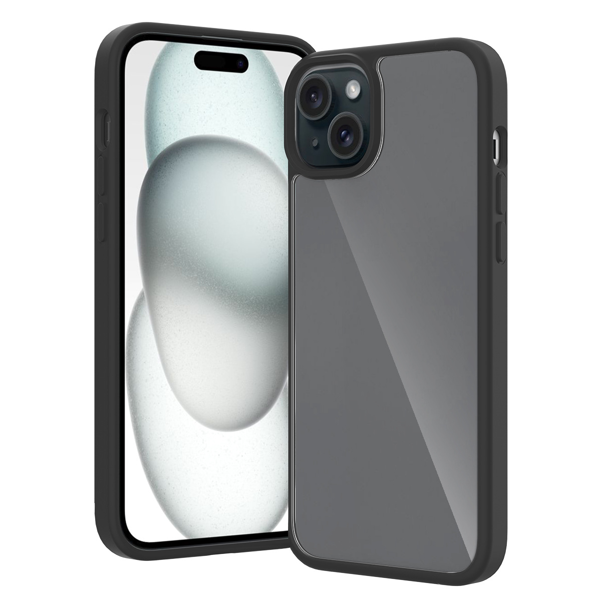 iPhone15 Plus用 ブラック 磨砂透明 PC+TPU 二層構造 ケース | 卸売・ 問屋・仕入れの専門サイト【NETSEA】