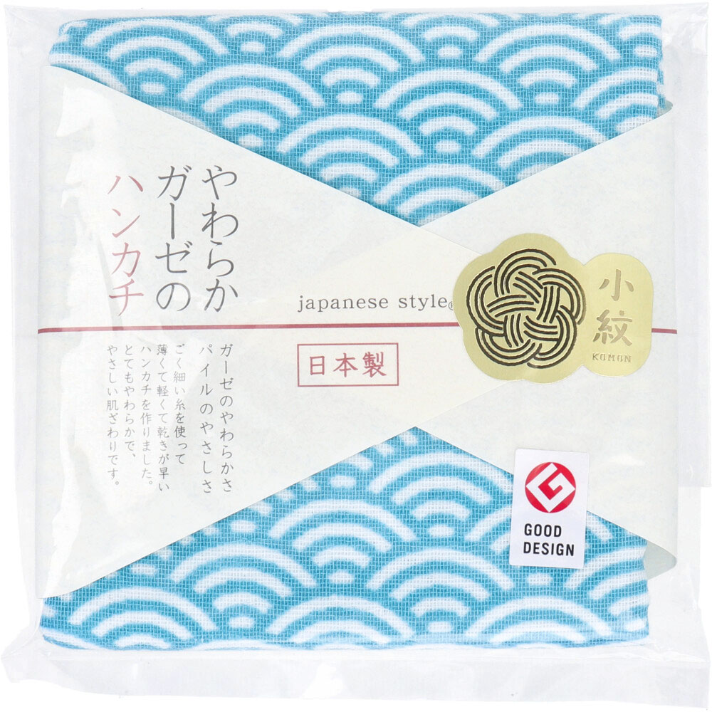 【アウトレット】ジャパニーズスタイル 小紋 やわらかガーゼのハンカチ せいかいは 約30×30cm 1枚 | 卸売・ 問屋・仕入れの専門サイト【NETSEA】