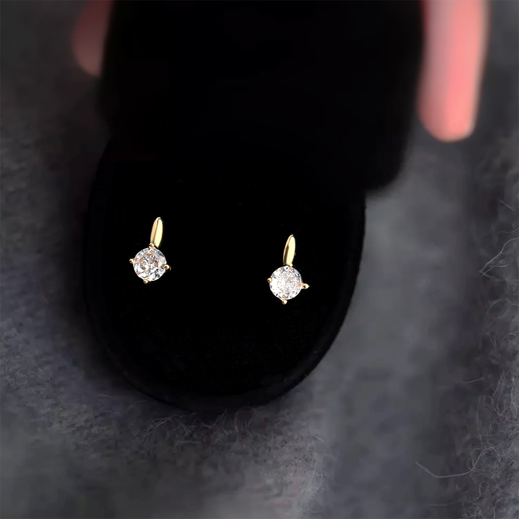 ジルコニアピアス デザイン アクセサリー レディース 韓国ファッション ins シルバー925ポスト | 卸売・ 問屋・仕入れの専門サイト【NETSEA】