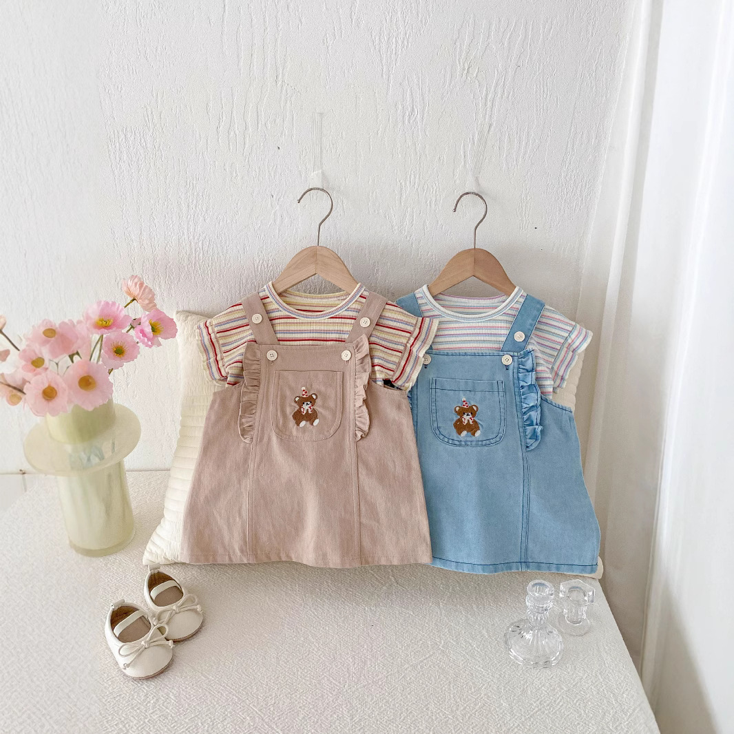 ★BaBy★ 73~100cm ベビーサロペット フリルワンピース 韓国ベビー服 | 卸売・ 問屋・仕入れの専門サイト【NETSEA】