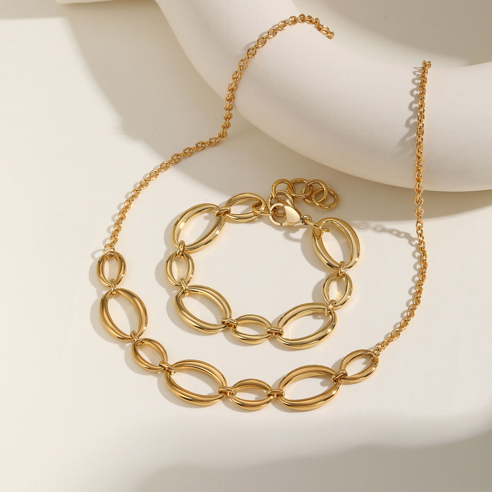 サージカルステンレスネックレス ブレスレット アクセサリー 18kコーティング INS 金属アレルギー対応 | 卸売・ 問屋・仕入れの専門サイト【NETSEA】