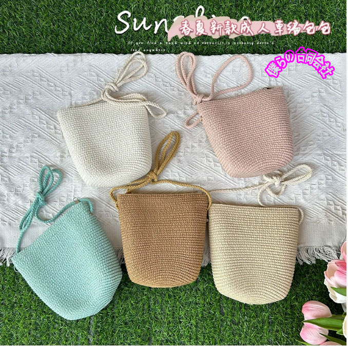 2025年INS新作 ショルダーバッグ 肩掛け鞄 DIY 手提げ鞄 ハンドバッグ 16*19CM 5色展開 | 卸売・ 問屋・仕入れの専門サイト【NETSEA】