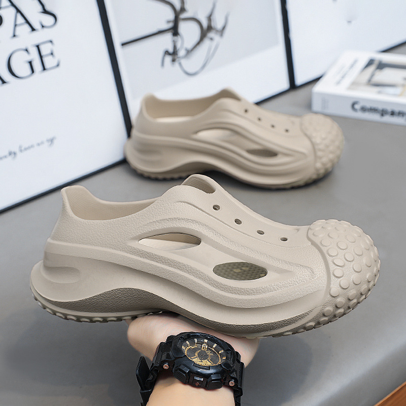 穴あきサンダル 軽量 通気性 厚底 海 ビーチ カーキ 23～28cm | 卸売・ 問屋・仕入れの専門サイト【NETSEA】