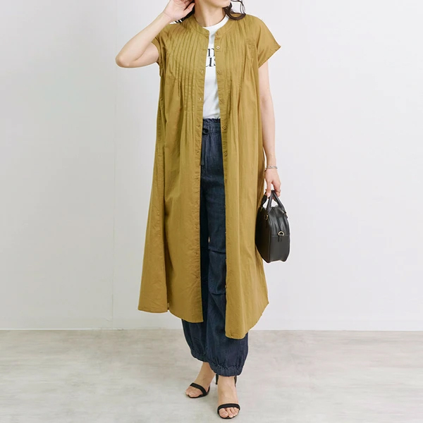 フレンチスリーブタックワンピース SS【2025新作】 | 卸売・ 問屋・仕入れの専門サイト【NETSEA】