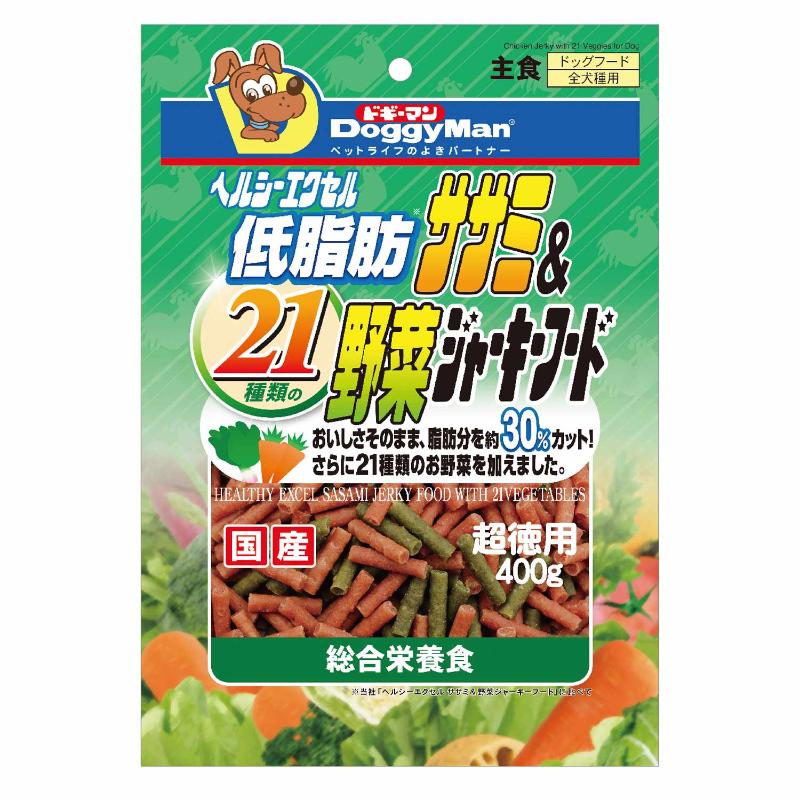 [ドギーマンハヤシ]ヘルシーエクセル低脂肪ササミ＆21種類の野菜ジャーキーフード 400g | 卸売・ 問屋・仕入れの専門サイト【NETSEA】