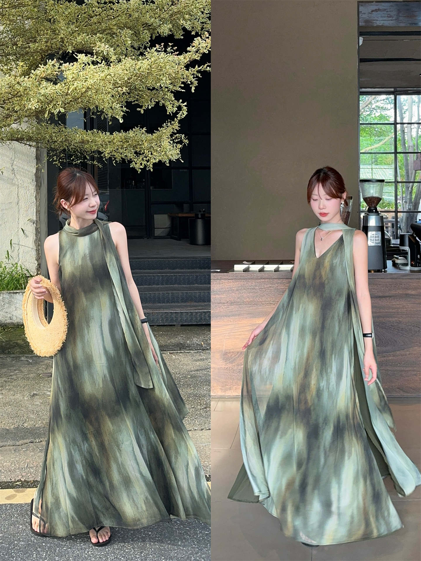 2025年INS 夏新作 韓国ファッション おしゃれ ロングワンピース 優雅 | 卸売・ 問屋・仕入れの専門サイト【NETSEA】