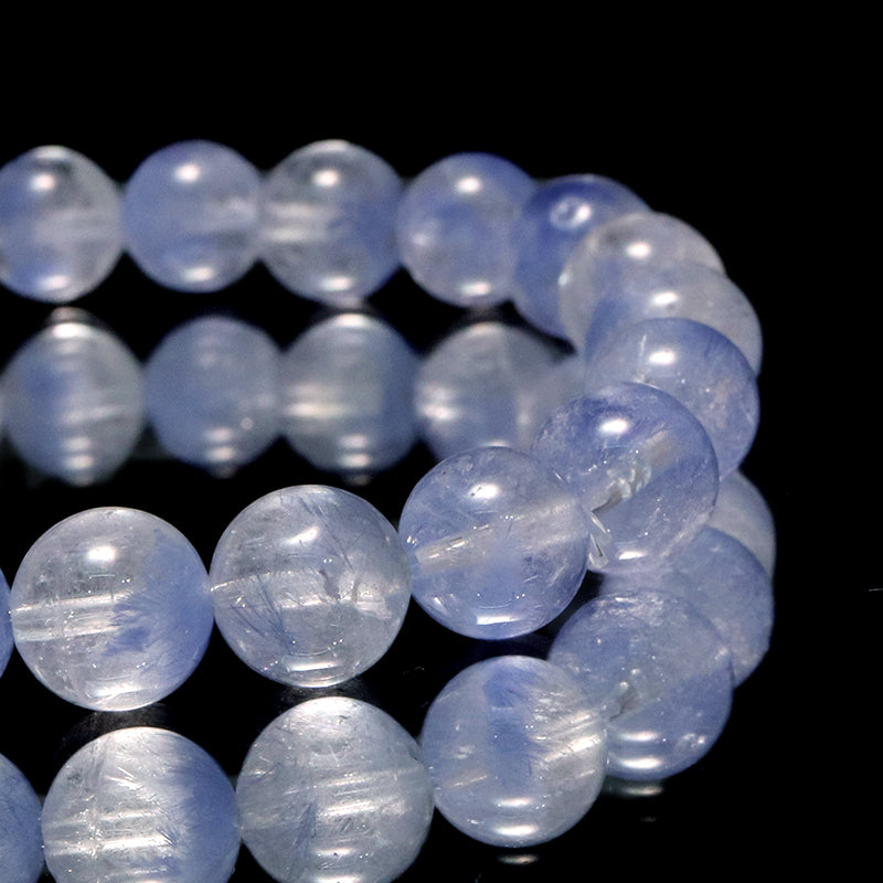 ブレス デュモルチェライトインクォーツ＜ブラジル産＞ 丸 約7.5mm | 卸売・ 問屋・仕入れの専門サイト【NETSEA】