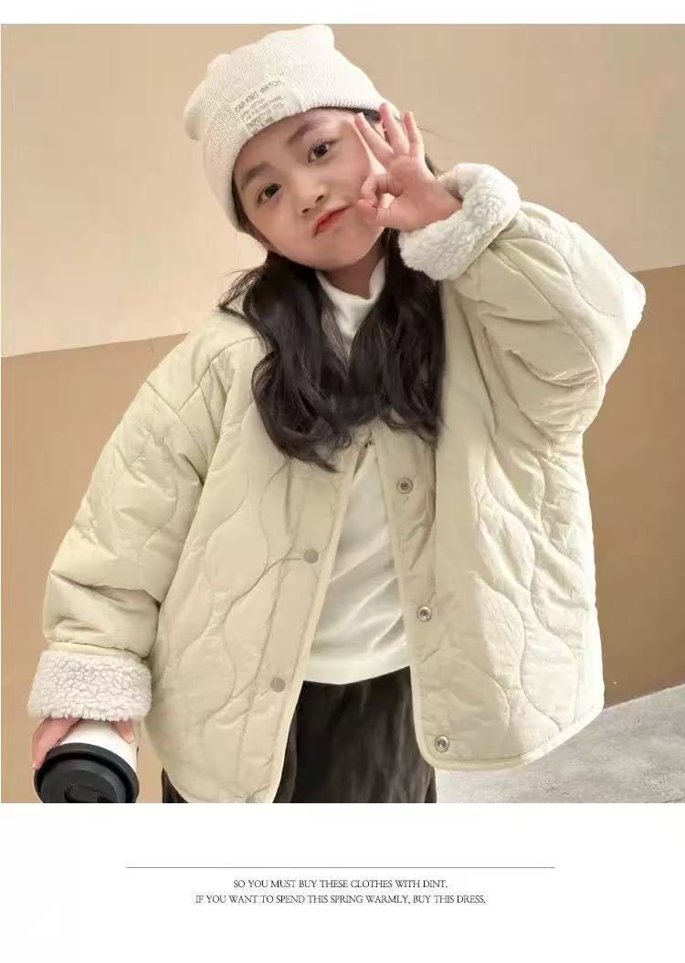 2025秋冬新作 DC子供服 キッズ ボアジャケット 両面着用 中綿コート アウター 男女兼用 80～140cm | 卸売・ 問屋・仕入れの専門サイト【NETSEA】