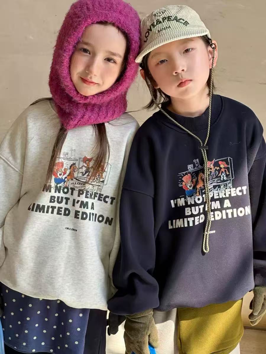 2025秋冬新作 子供服 キッズ 裏起毛 スウェット 男女兼用 90～150cm 2色DC | 卸売・ 問屋・仕入れの専門サイト【NETSEA】
