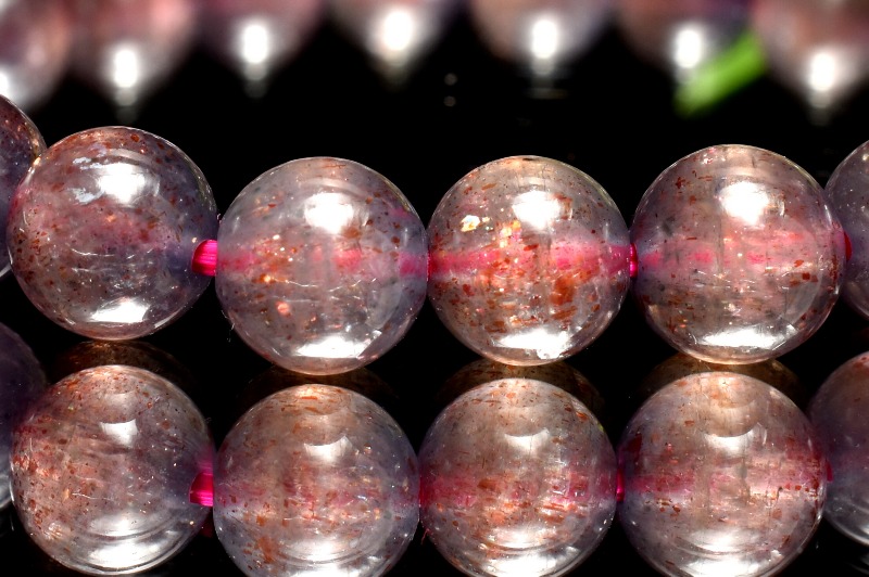 【1点物】AA☆透過＆多色性抜群！ アイオライトサンストーン 7.5mm ブレスレット _MC306 | 卸売・ 問屋・仕入れの専門サイト【NETSEA】