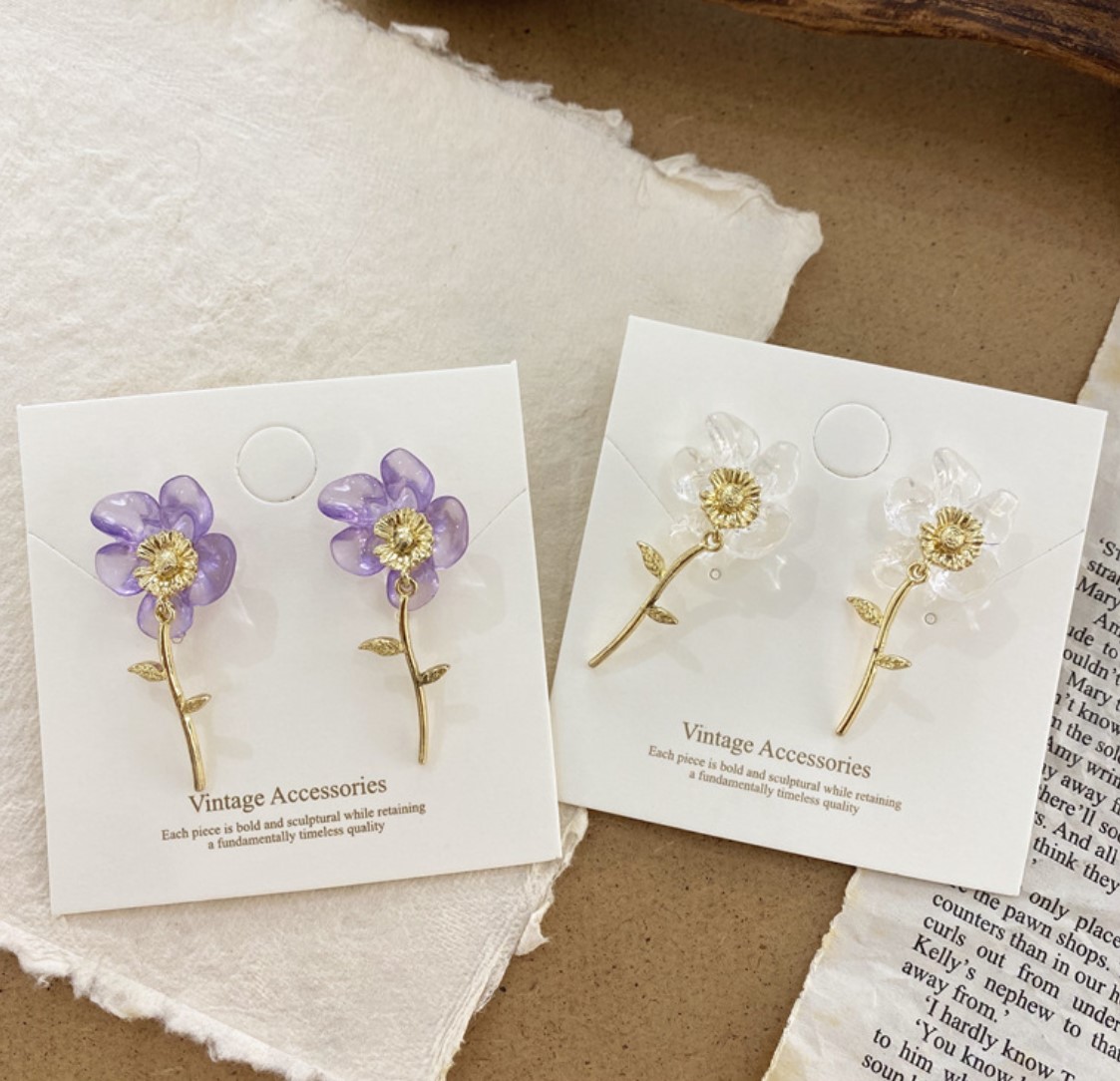 透明お花ピアス｜S925針 UP to YOU | 卸売・ 問屋・仕入れの専門サイト【NETSEA】