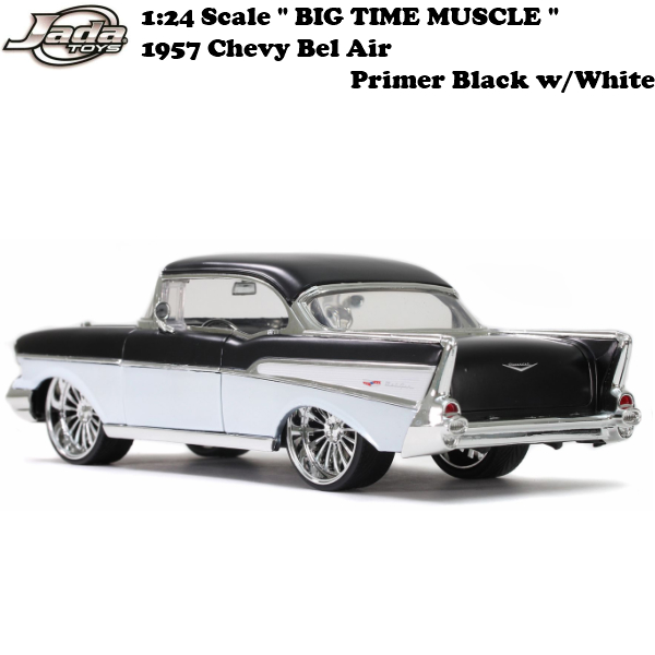 JADATOYS 1/24 BTM 1957 Chevy Bel Air - Primer Black w/White ミニカー | 卸売・ 問屋・仕入れの専門サイト【NETSEA】
