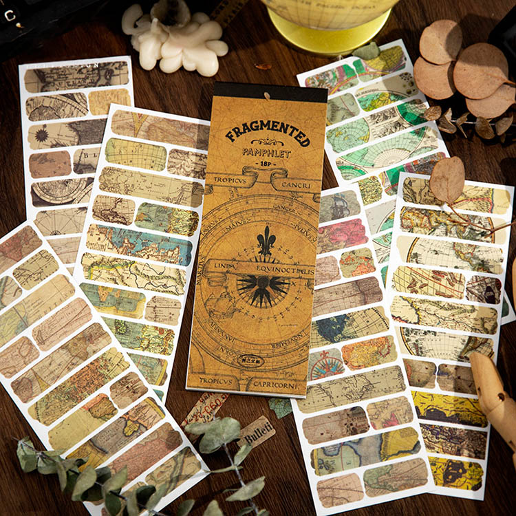 シールブック 大容量 252ピース 18枚/冊 型抜き 英字ステッカー コラージュ 素材 sztz-18-002 | 卸売・ 問屋・仕入れの専門サイト【NETSEA】