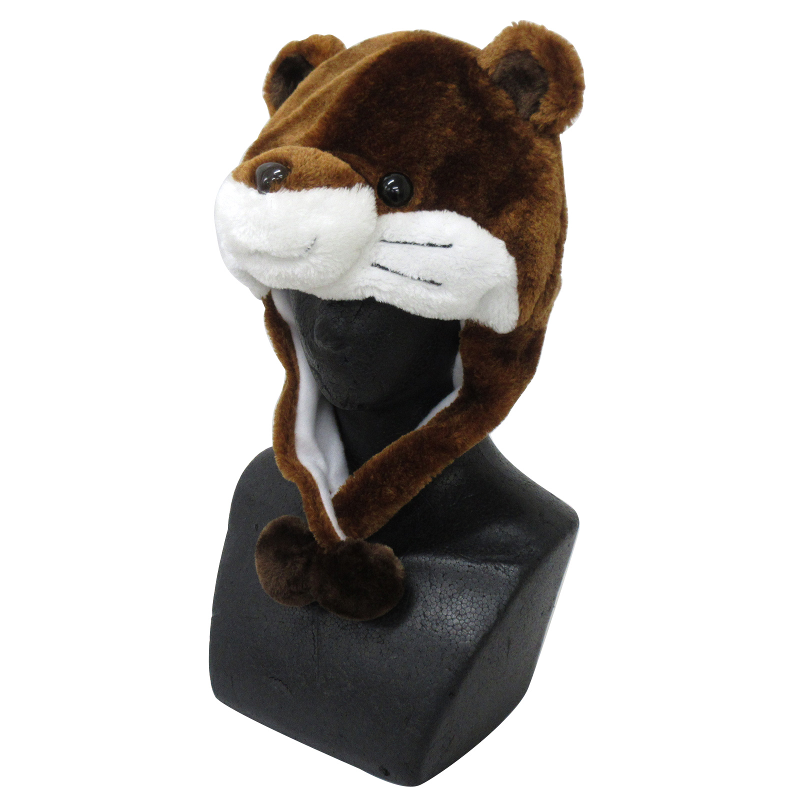 ＜秋冬ファッション雑貨・パーティー＞ふわふわ♪あったか♪ アニマル帽子 カワウソ No.408-114 | 卸売・ 問屋・仕入れの専門サイト【NETSEA】