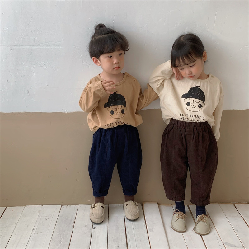 2022年春秋新作★子供服★ ゆったり ラウンドネック 長袖Tシャツ★80cm-130cm Lateru_Baby 問屋・仕入れ・卸・卸売の専門【仕入れならNETSEA】