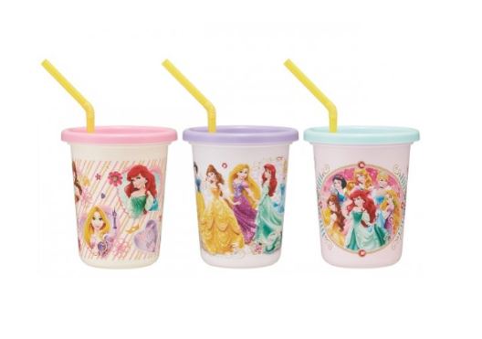 プリンセス19 ストロー付 プラスチック製タンブラー 320ml 3個セット 中日物産 株式会社 問屋・仕入れ・卸・卸売の専門【仕入れならNETSEA】