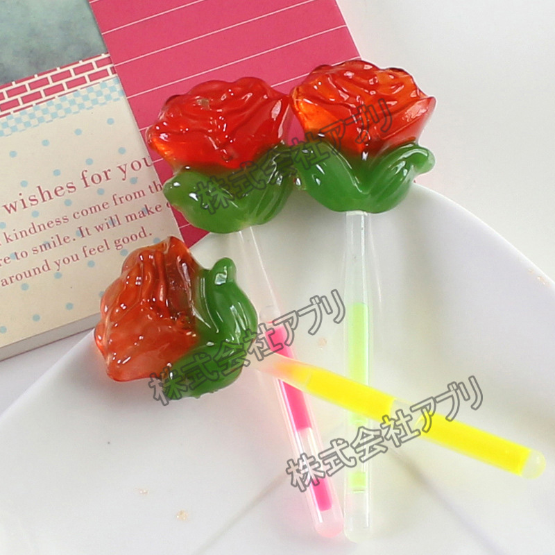 【30本入り】ロリポップ ローズスティックキャンディ バラ ローズ キャンディー お菓子 グミ 夜光 | 卸売・ 問屋・仕入れの専門サイト【NETSEA】