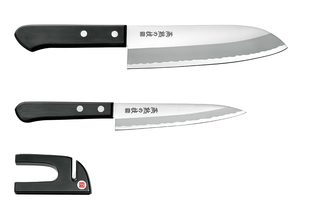 燕熟の技 三徳包丁165mm＆ペティナイフ135mm＆ミニ砥ぎ器 株式会社MKトレンド 問屋・仕入れ・卸・卸売の専門【仕入れならNETSEA】