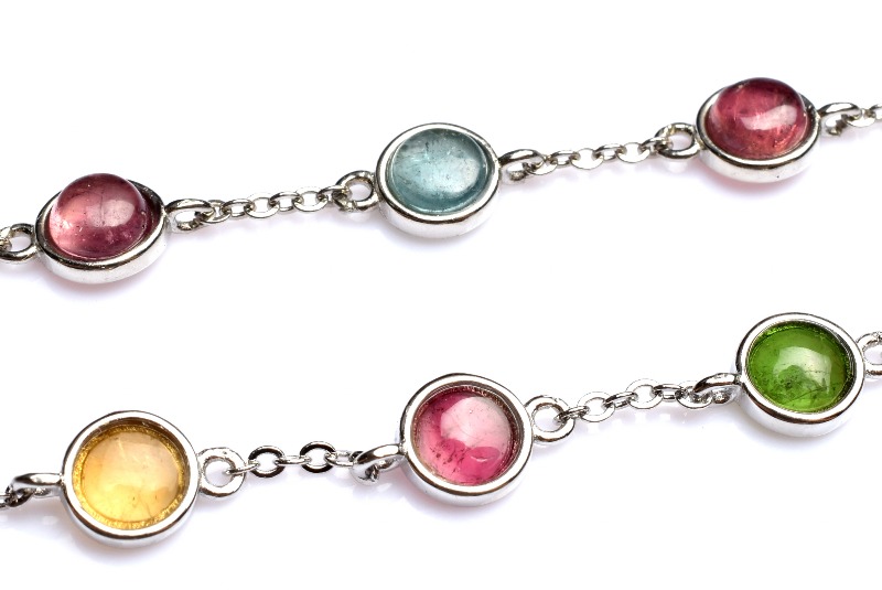 Silver925 トルマリン 5.5mm (アジャスター付き) ブレスレット 1個売り _BG4051 | 卸売・ 問屋・仕入れの専門サイト【NETSEA】