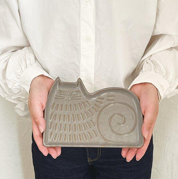 【9月下旬入荷予定】FIKAレリーフプレート GY TW-35442 雑貨のFULTAC（フルタック） 問屋・仕入れ・卸・卸売の専門【仕入れならNETSEA】