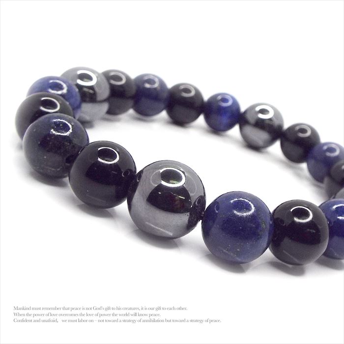 天然石 ヘマタイト ラピスラズリ オニキス ブレスレット 《SION 天然石 パワーストーン》 株式会社 SION | 卸売・ 問屋・仕入れの専門サイト【NETSEA】